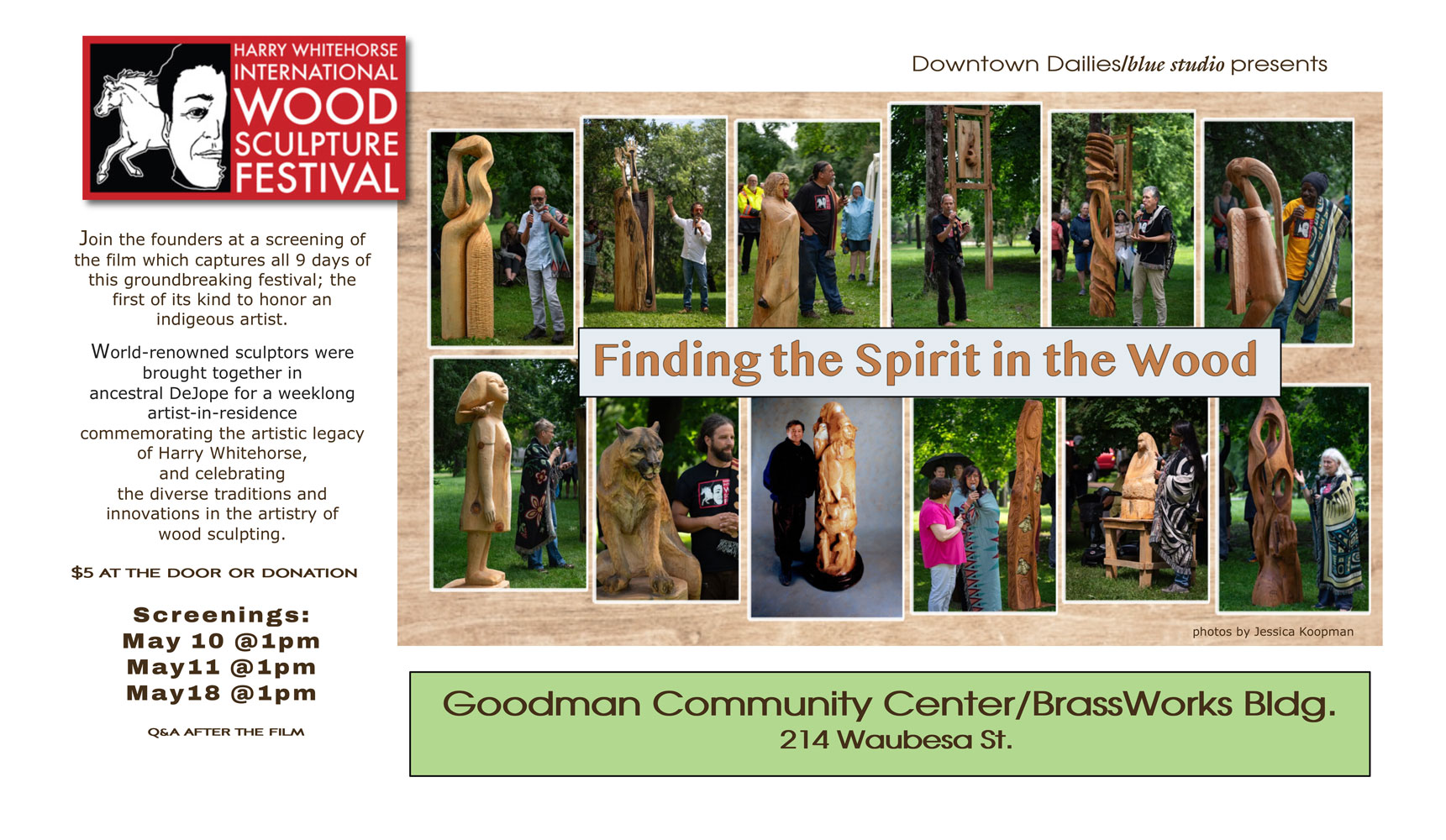 Finding Spirit in the Wood: Documentary Screenings - harrywhitehorse.com